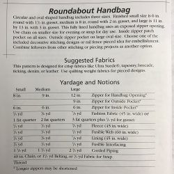 #791 Roundabout Bag Pattern - Ghee's | HandBag Patterns | Sewing Notions